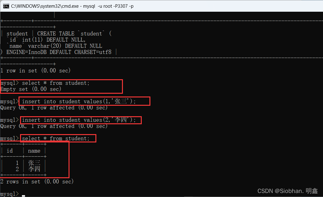 Mysql 4 Mysql使用演示（包含基本操作命令~~~）mysql57编码设置mysql演示数据库 Csdn博客