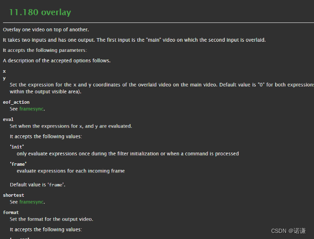 4ffmpeg命令转码规则、过滤器介绍、手动流map选项ffmpeg Estdif参数配置 Csdn博客