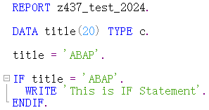 [SAP ABAP] 条件判断_abap if-CSDN博客