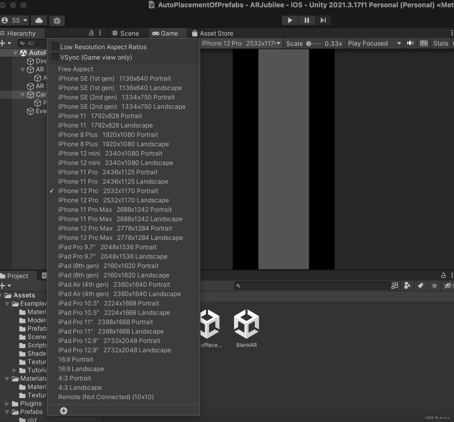 Unity中设置canvas UI尺寸为手机大小（也适用于更改其他设备尺寸）-- transform canvas size to iPhone_unity 手机游戏 canvas设置-CSDN博客
