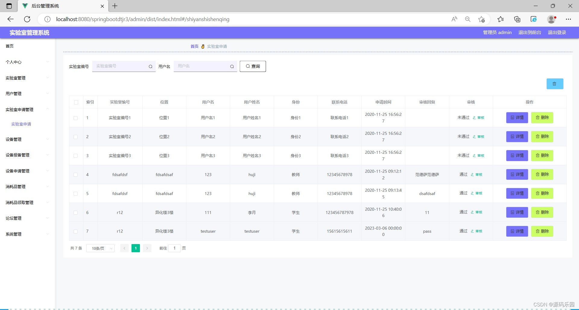 基于SSM+SpringBoot+Vue+ElementUI的实验室预约设备信息管理系统(附论文)_企业内部检测设备预约系统 ui-CSDN博客