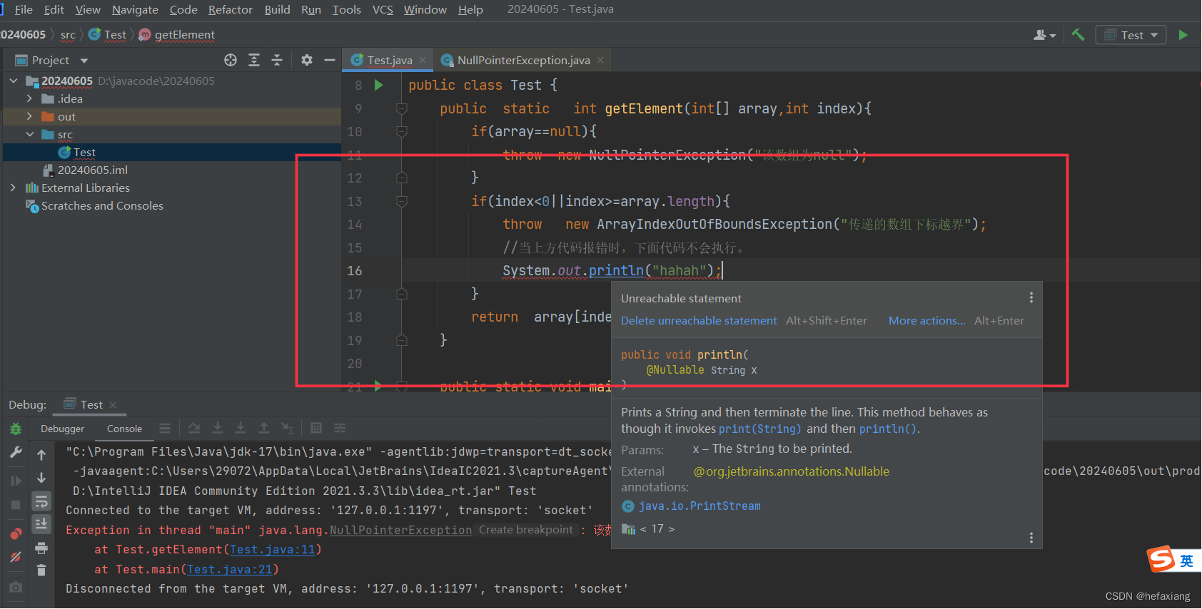 【JAVASE】异常-CSDN博客