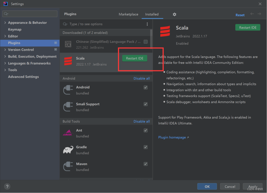 idea2022社区版安装scala插件并运行scala程序_scala idea最新版-CSDN博客