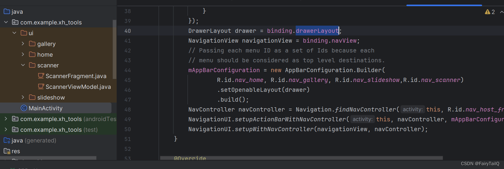 叁[3]，NavigationDrawerViewsActivity新增Fragment_navigation drawer views activity-CSDN博客