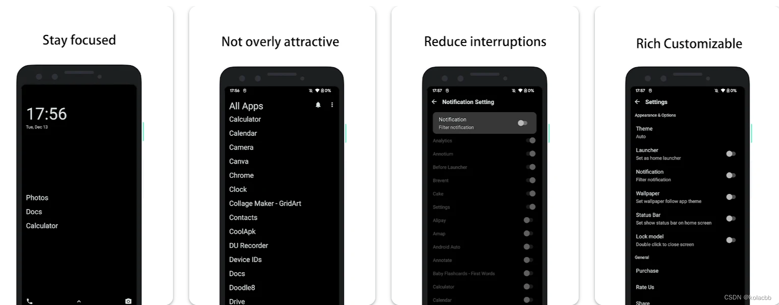 Awesome Android Launchers to help you stay Focused & more Productive_get gsf id failed-CSDN博客