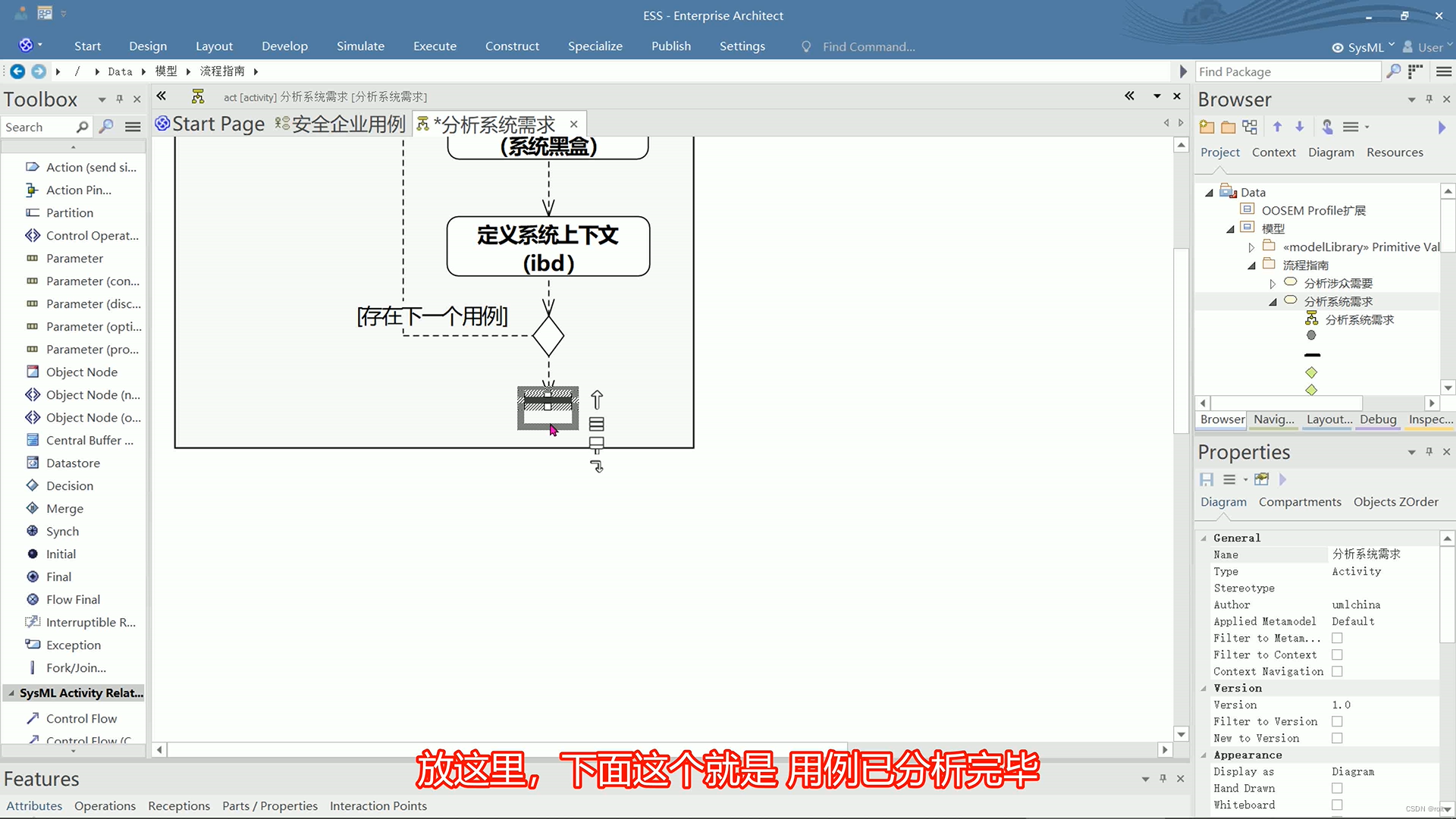 [图解]SysML和EA建模住宅安全系统-09-流程指南·分析系统需求_sysml决策在哪里找-CSDN博客