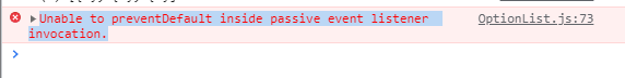 vue3.0+antd中select选择报错： Unable to preventDefault inside passive event listener invocation.出现的问题 ...