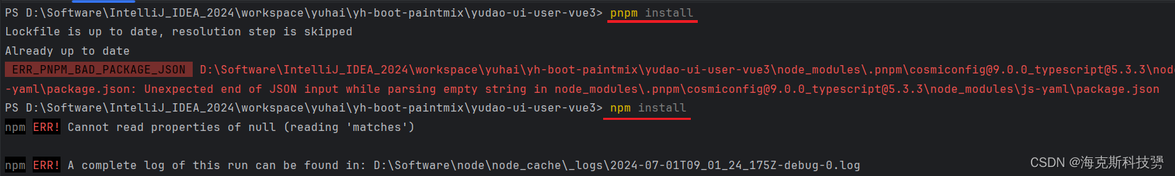 Error [ERR_INVALID_PACKAGE_CONFIG]: Invalid package config / Unexpected end of JSON input_error ...
