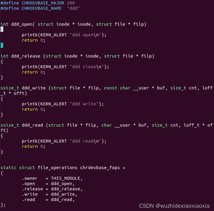 linux字符设备驱动框架（三）_linux 驱动base框架-CSDN博客