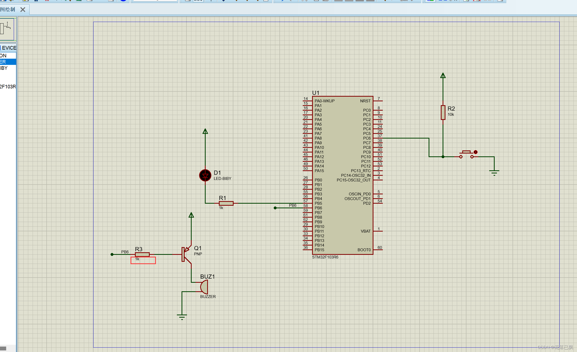 STM32 proteus + STM32Cubemx仿真教程（第三课蜂鸣器教程）_proteus 有源蜂鸣器-CSDN博客
