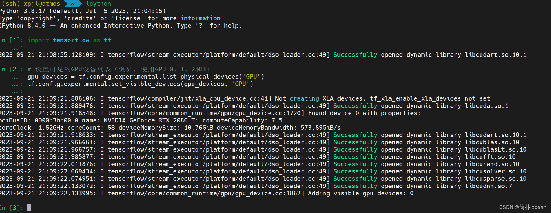 Linux -- 使用多张gpu卡进行深度学习任务（以tensorflow为例）_用多张卡进行机器学习-CSDN博客