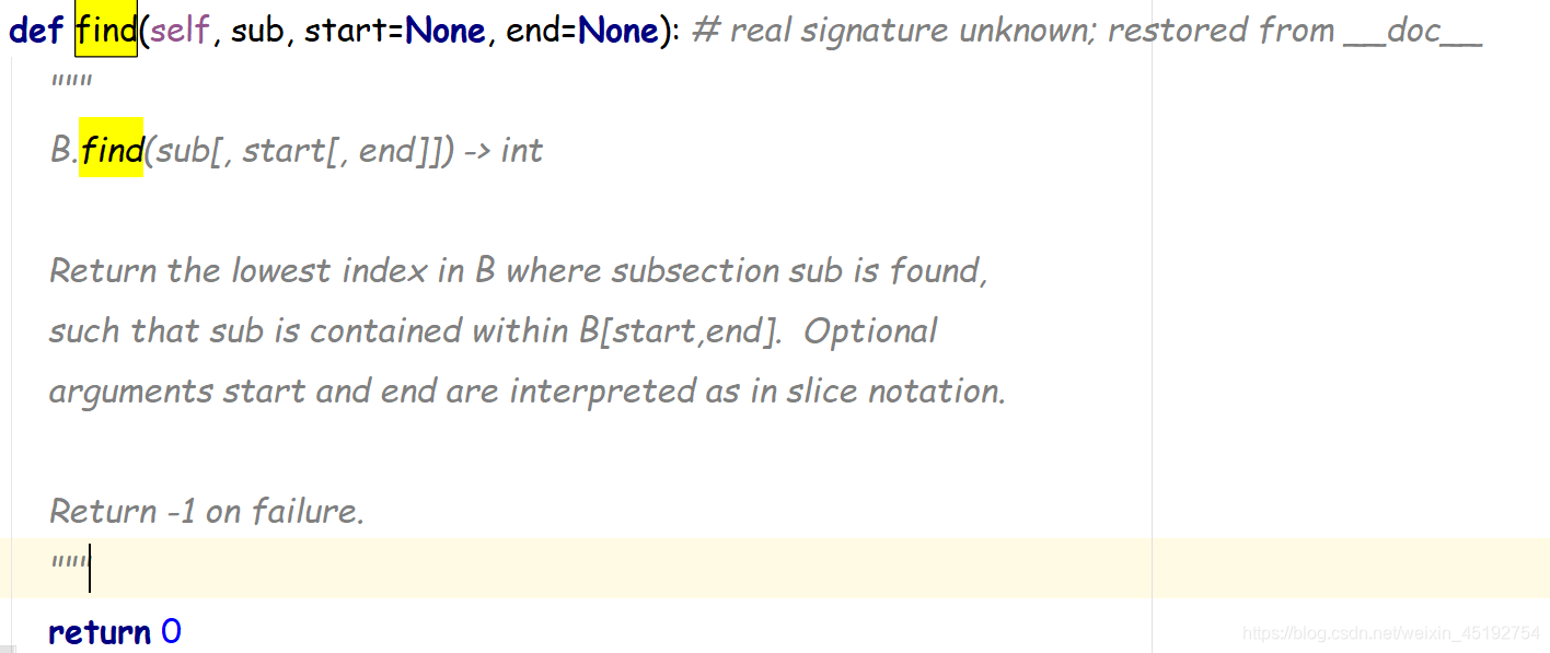 Python中index和find的区别python Find和index Csdn博客