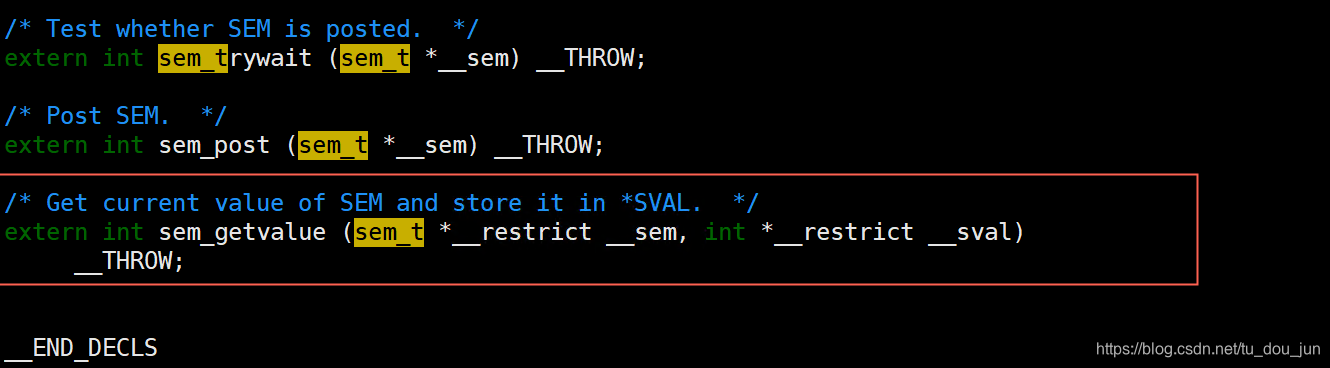 linux 获取信号量 sem_t 当前值 sem_getvalue_sem信号量怎么看还剩多少-CSDN博客