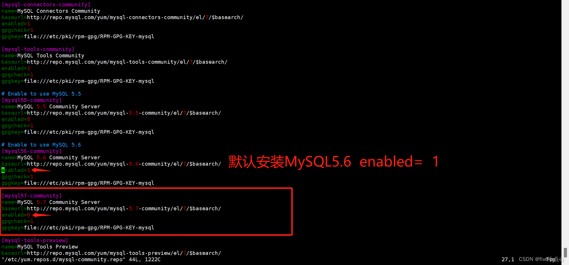 MySQL的安装 - CentOS7（YUM安装）_centos7 yum安装mysql-CSDN博客