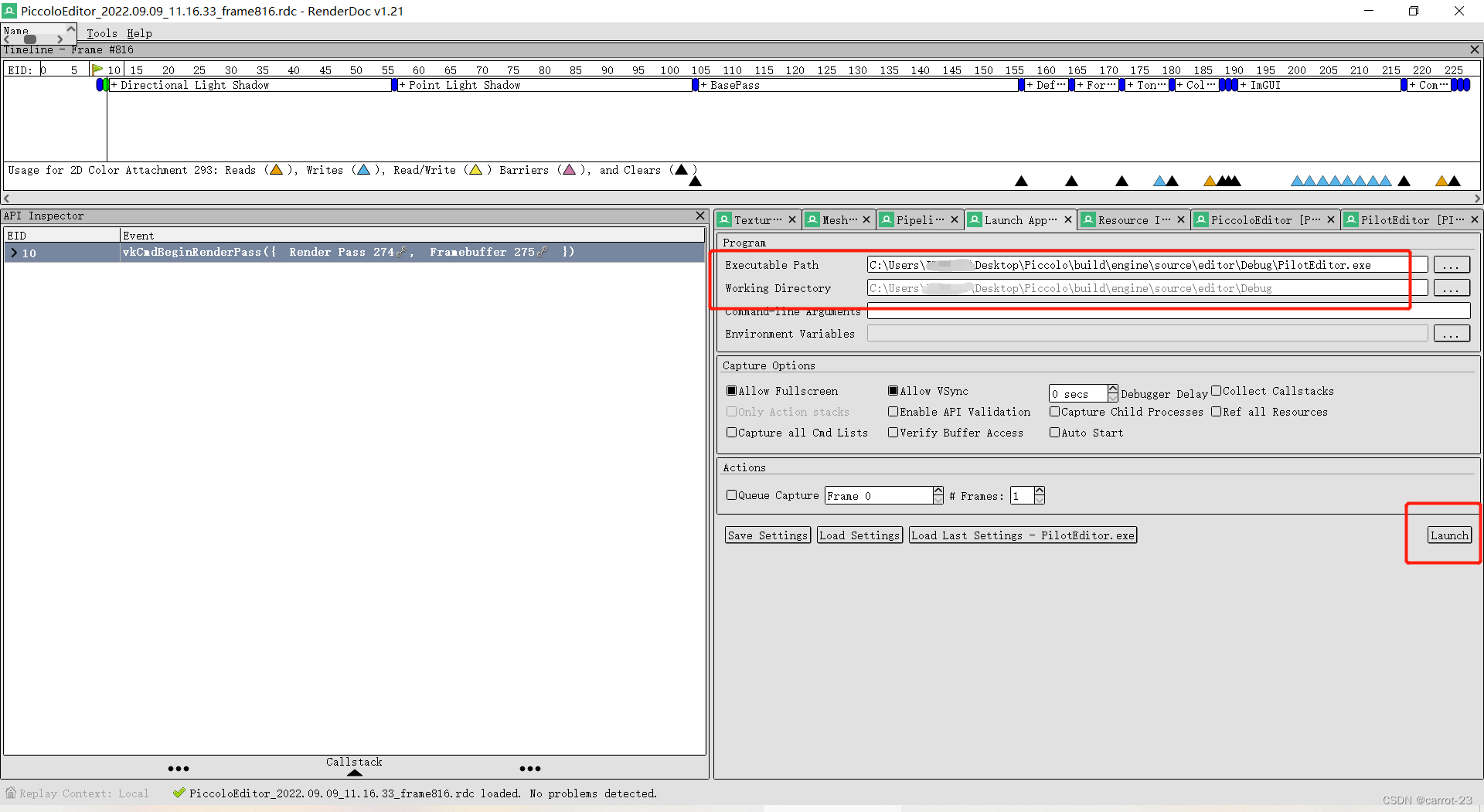 使用 RenderDoc 调试 Vulkan 程序_renderdoc vulkan-CSDN博客