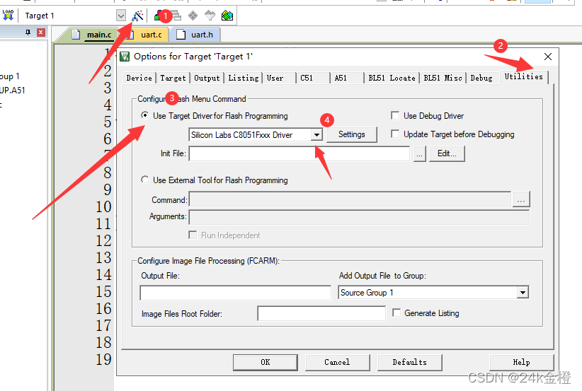 使用keil编译C8051f120单片机程序download按钮灰色_c8051下载程序-CSDN博客