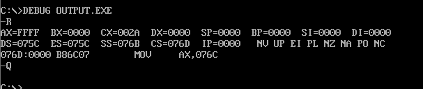 8086汇编 DEBUG命令详解_8086debug a命令-CSDN博客