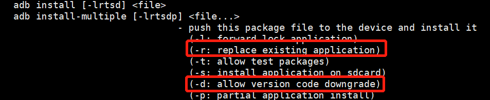 Android 安装应用的时候提示Failure [INSTALL_FAILED_VERSION_DOWNGRADE]的解决方法_adb install failed version ...