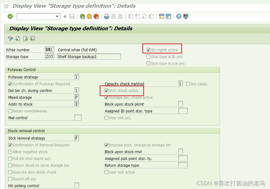 SAP WM 采购订单收货后LT06报错-No bin types have been assigned to storage unit ...