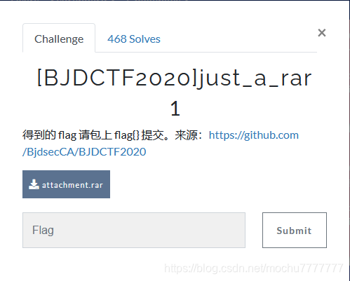 BUUCTF：[BJDCTF2020]just_a_rar_buuctf just a rar-CSDN博客