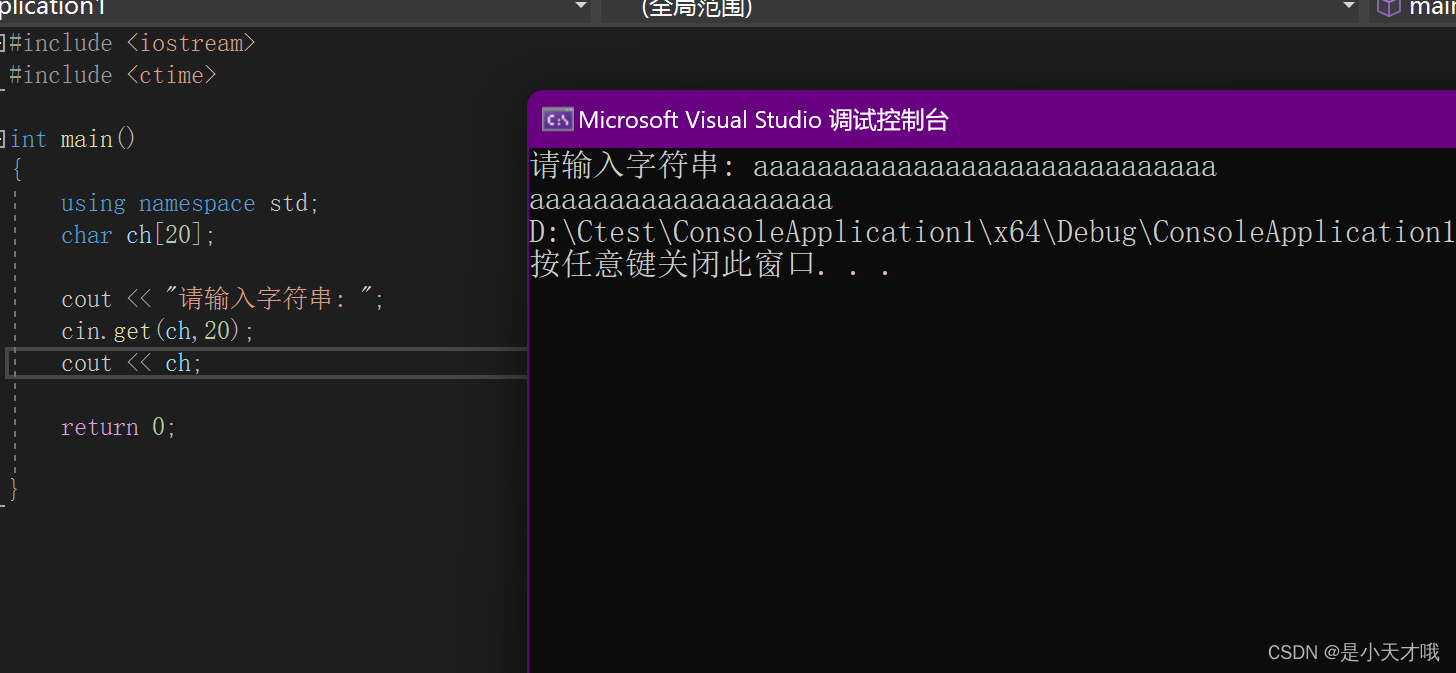 C++的cin.get()_cin.get()函数-CSDN博客