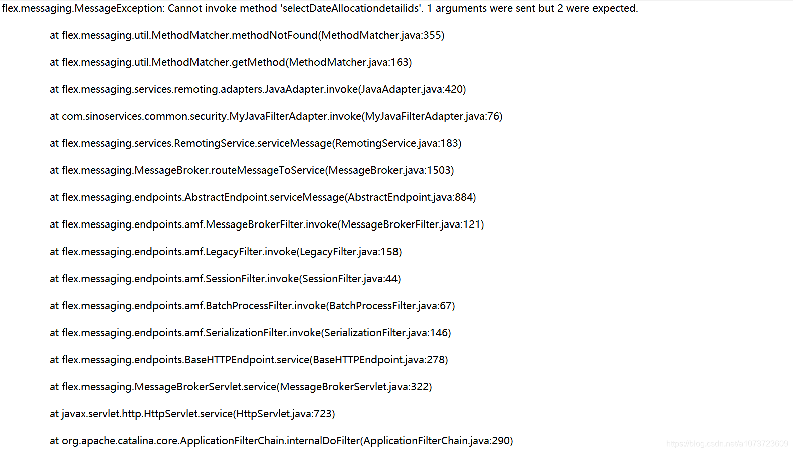 1arguments were sent but 2 were expected，发送了1个参数，但预期发送了2个参数。_expecting ...