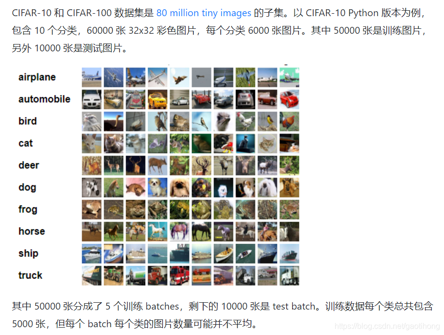 cifar10的数据读取及显示_显示cifai10-CSDN博客