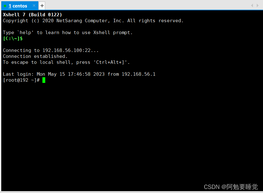 VirtualBox ping和xshell切换_virtual box 设置x-shell 连接-CSDN博客
