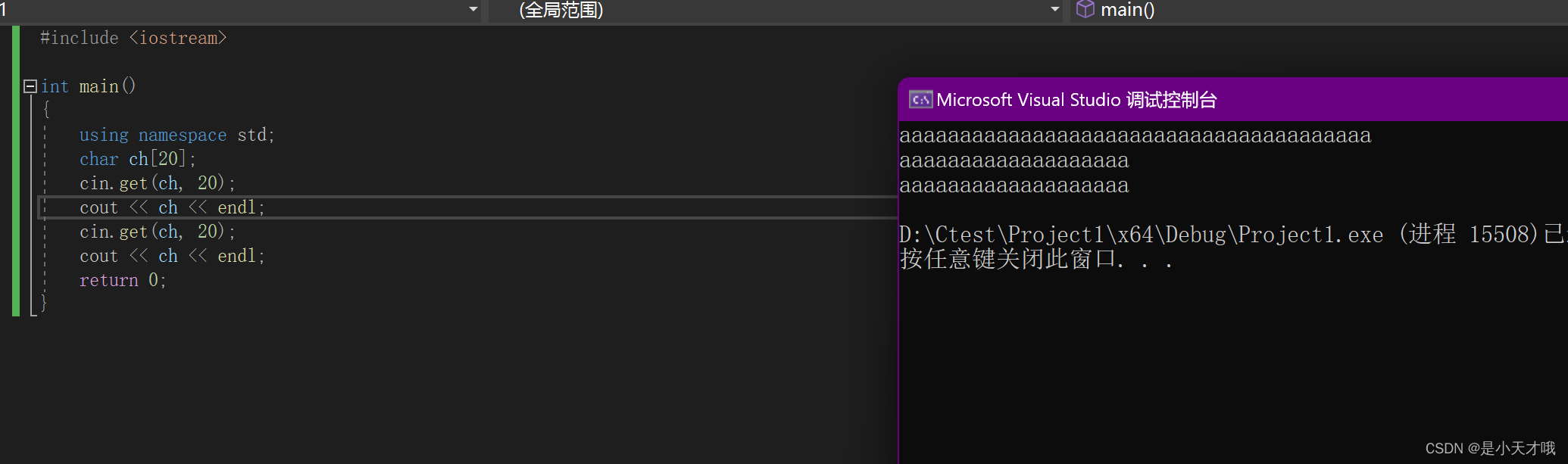 C++的get和getline方法-CSDN博客