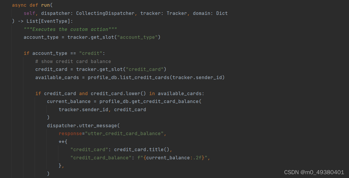 Gavin老师Transformer直播课感悟 - Rasa项目实战之银行金融Financial Bot智能业务对话机器人业务功能微服务解析与调试(八十一)_transformer+项目-CSDN博客