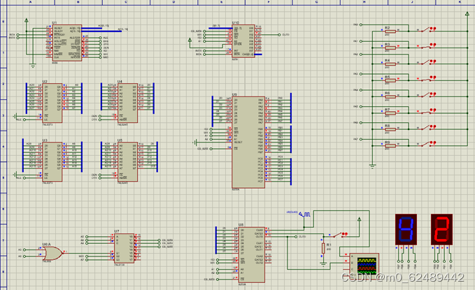 【微机原理】8086处理机的设计与仿真(Proteus-汇编语言)_proteus 8086-CSDN博客