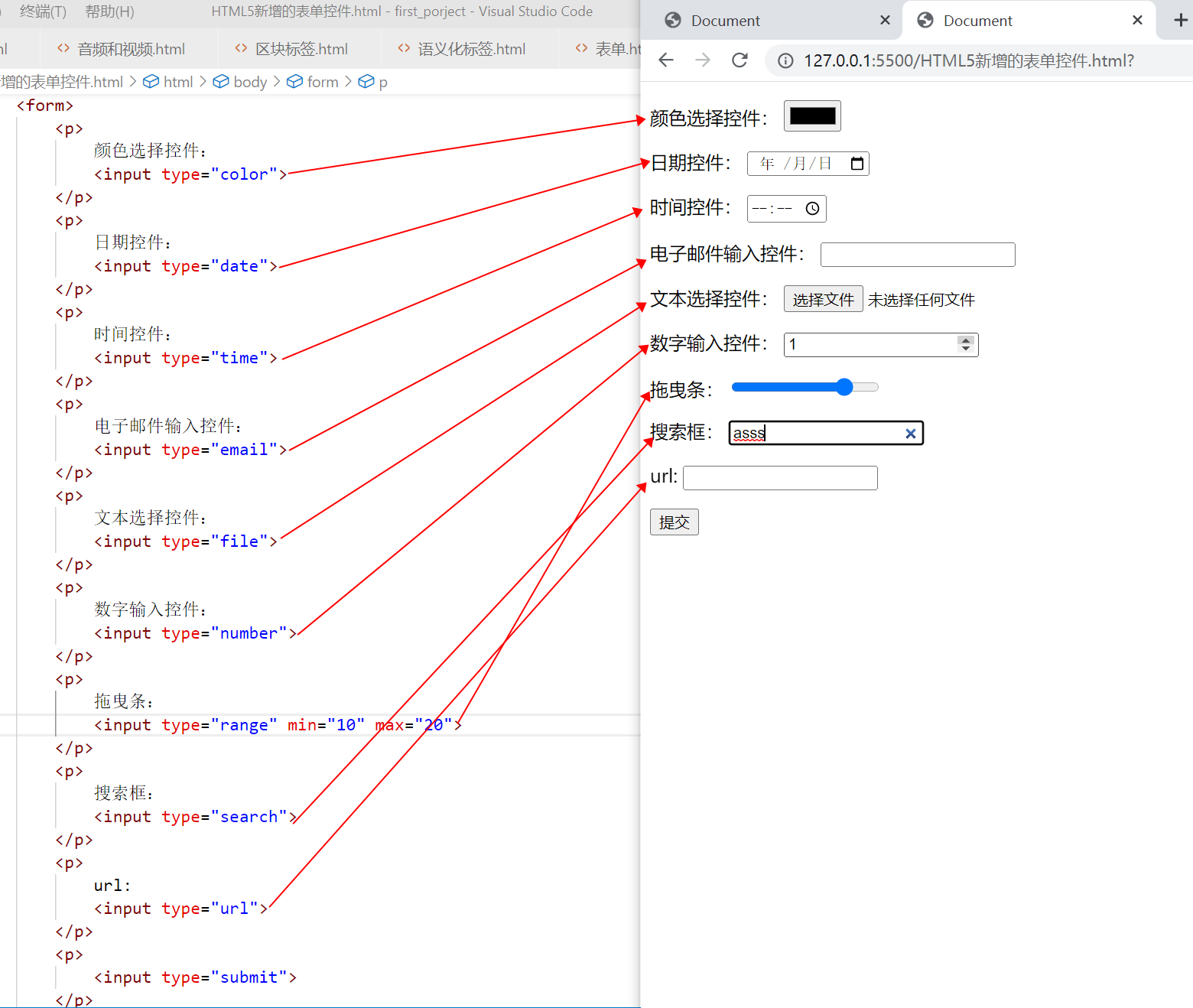 〖大前端 基础入门三大核心之 Html 篇⑮〗 Html5新增的表单控件html 时间表单 Csdn博客 2318