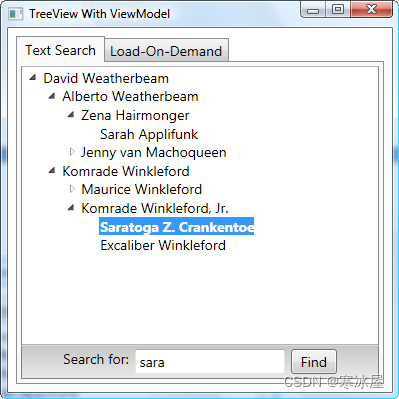 使用ViewModel模式简化WPF TreeView_wpf treeview 加载满问题-CSDN博客