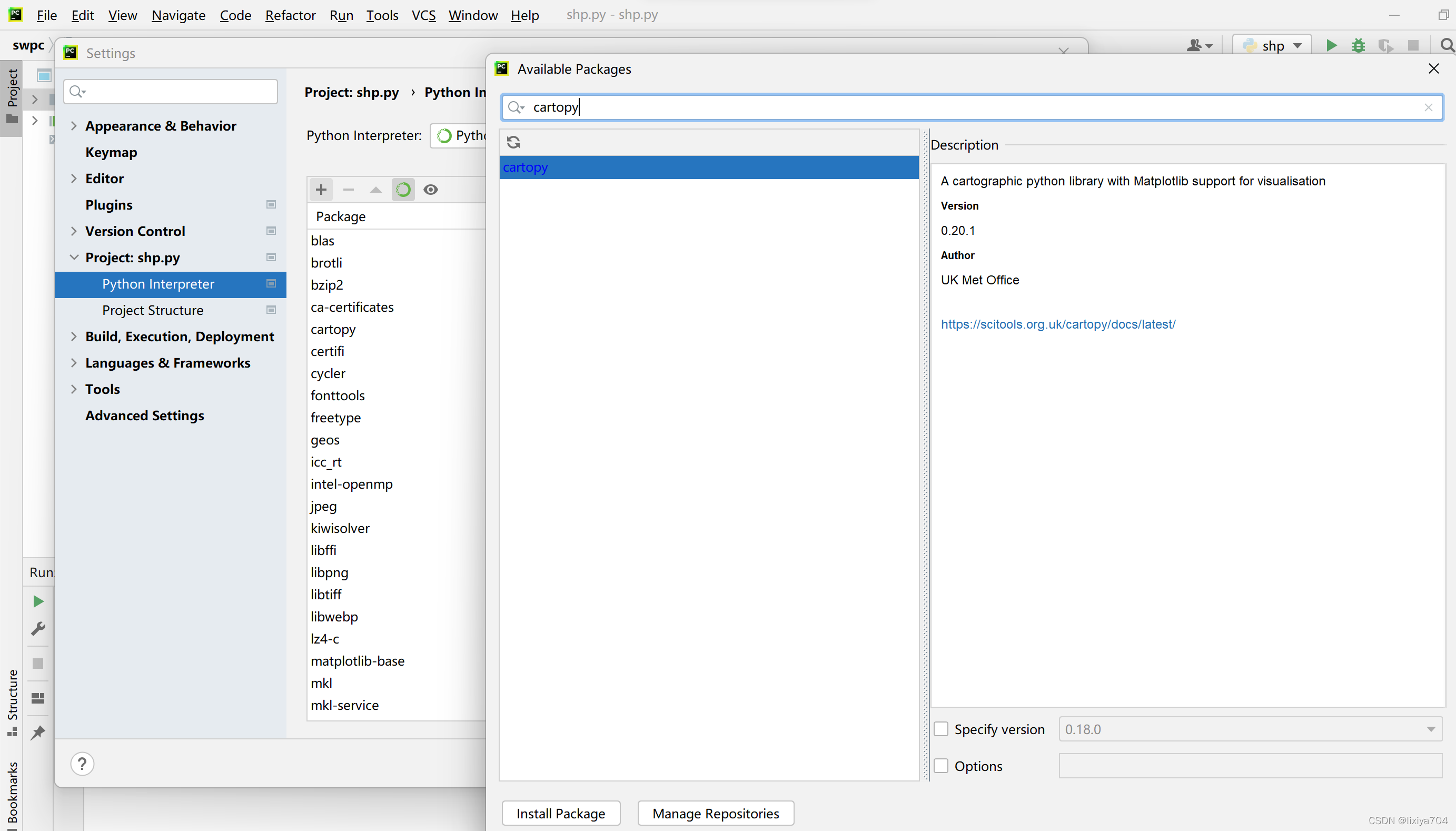 在Python下载cartopy库以及地图文件存放的问题_cartopy 下载的存储在哪里?-CSDN博客