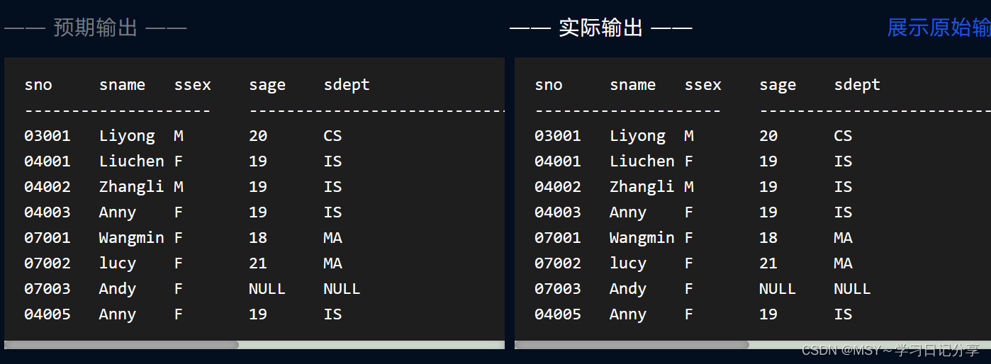 头歌:数据库 Sql练习——数据增删改 (第1关:数据插入第2关:数据修改 第3关:删除操作 Delete From R Where