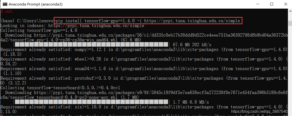 Windows安装tensorflow-gpu1.4.0_tensorflowgpu 1.4-CSDN博客