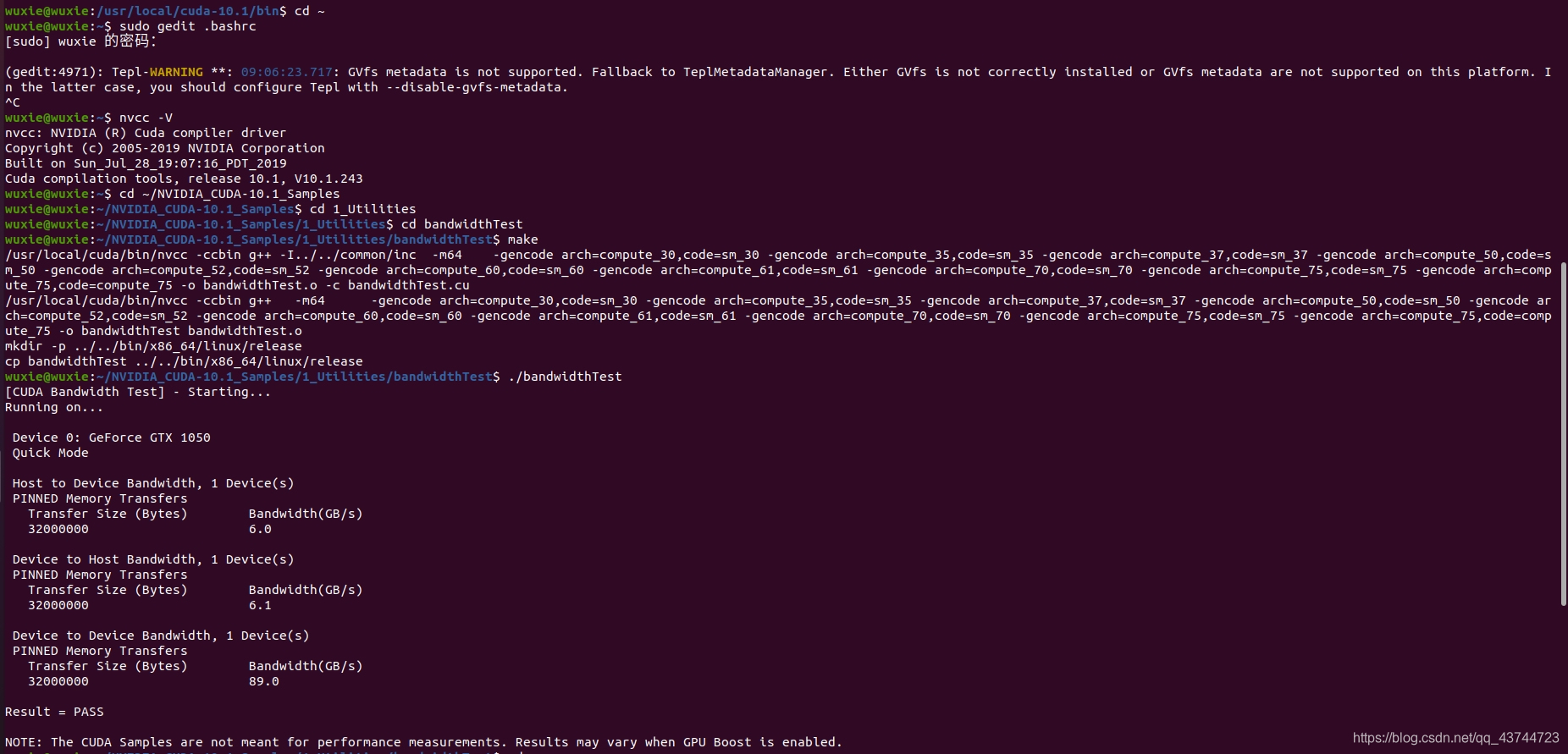 在ubuntu安装cuda10.1和cudnn（亲测有效）_ubuntu cuda 10.1-CSDN博客