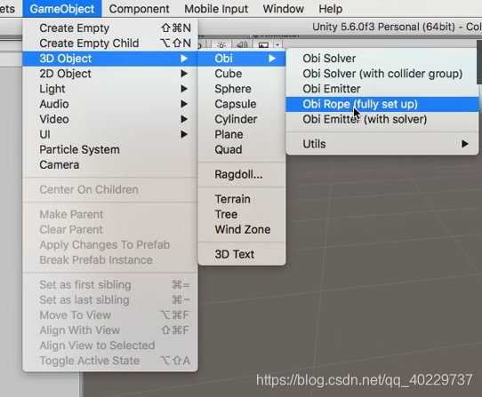 [Unity绳子插件]Obi - Advanced Rope Simulation的使用_obi模拟绳子打结-CSDN博客