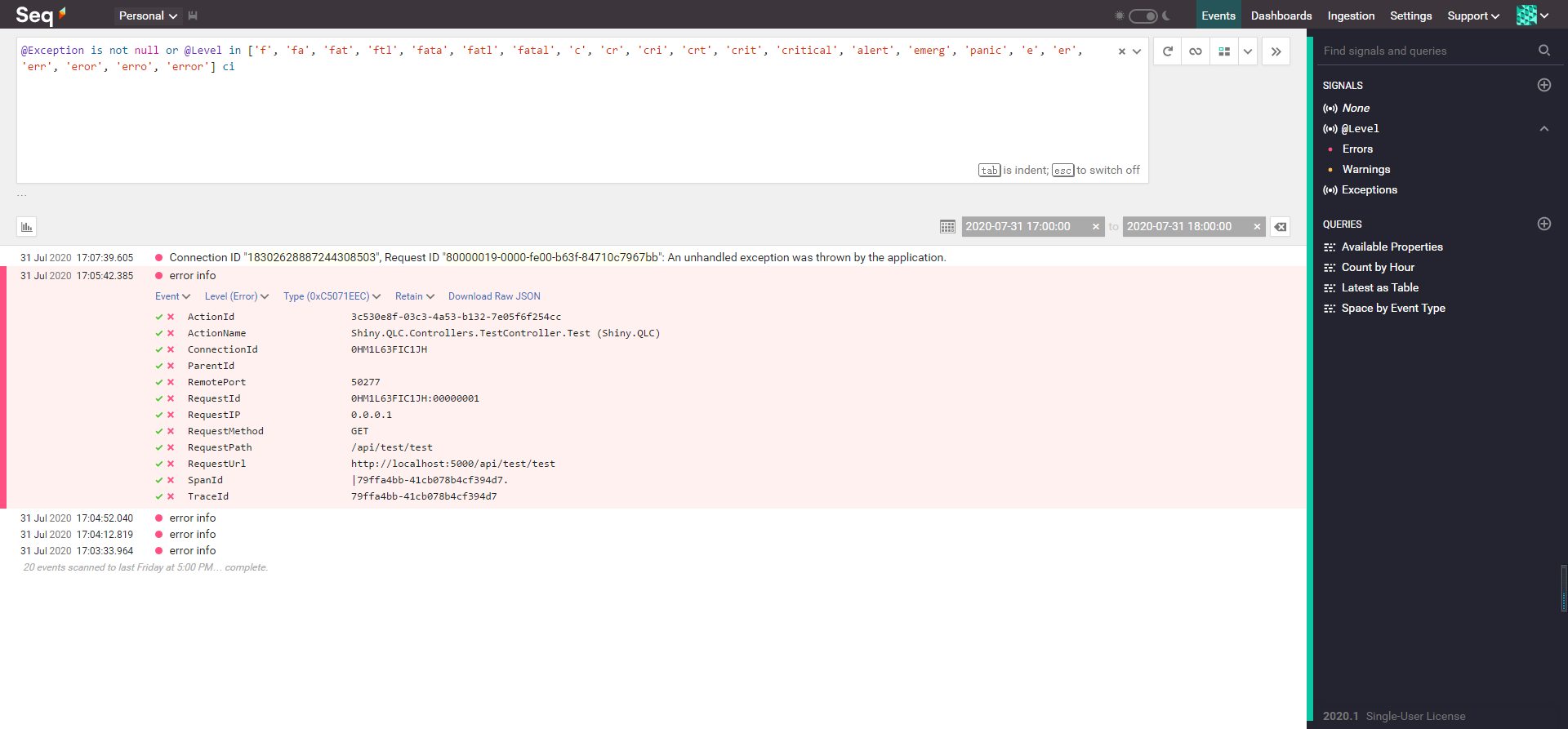 Serilog输出日志到mysql_.Net Core3.0 WebApi 十五：使用Serilog替换掉Log4j-CSDN博客