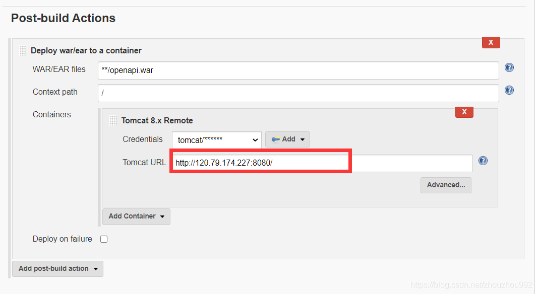 Build step failed with exception org.codehaus.cargo.container.ContainerException: Failed to ...