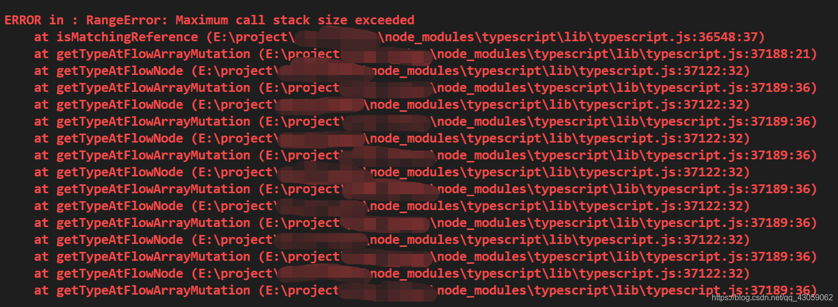 如何解决npm打包时堆栈溢出的问题_maximum call stack size exceeded-CSDN博客