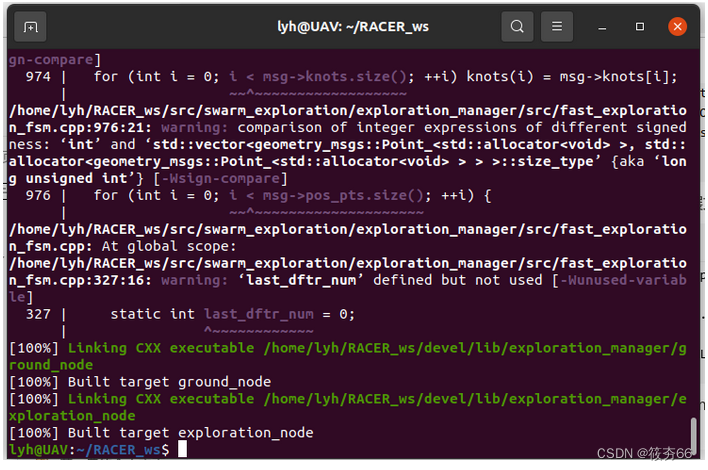 RACER:分布式多无人机地图探索 Ubuntu20.04代码环境配置分享_racer github-CSDN博客