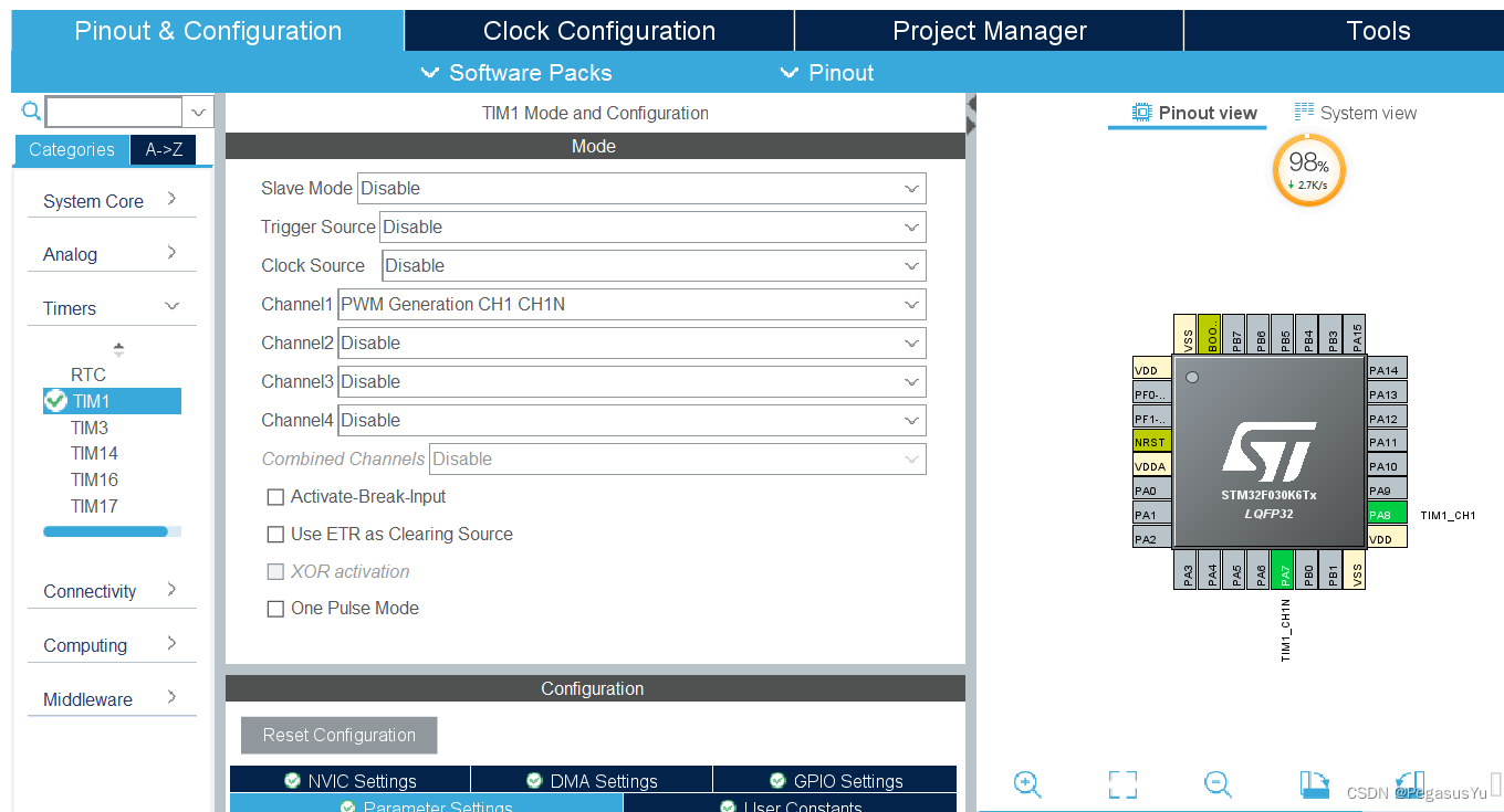 STM32 TIM PWM高阶操作：刹车及状态约束_pwm刹车功能-CSDN博客