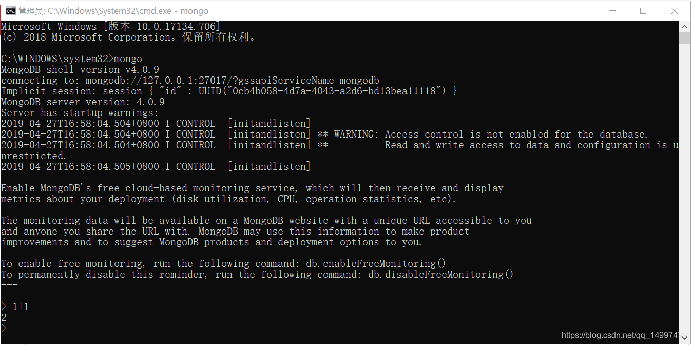 MongoDB学习笔记（三）—— 创建Database、Collection、用户_cmd窗口mongdb创建database-CSDN博客