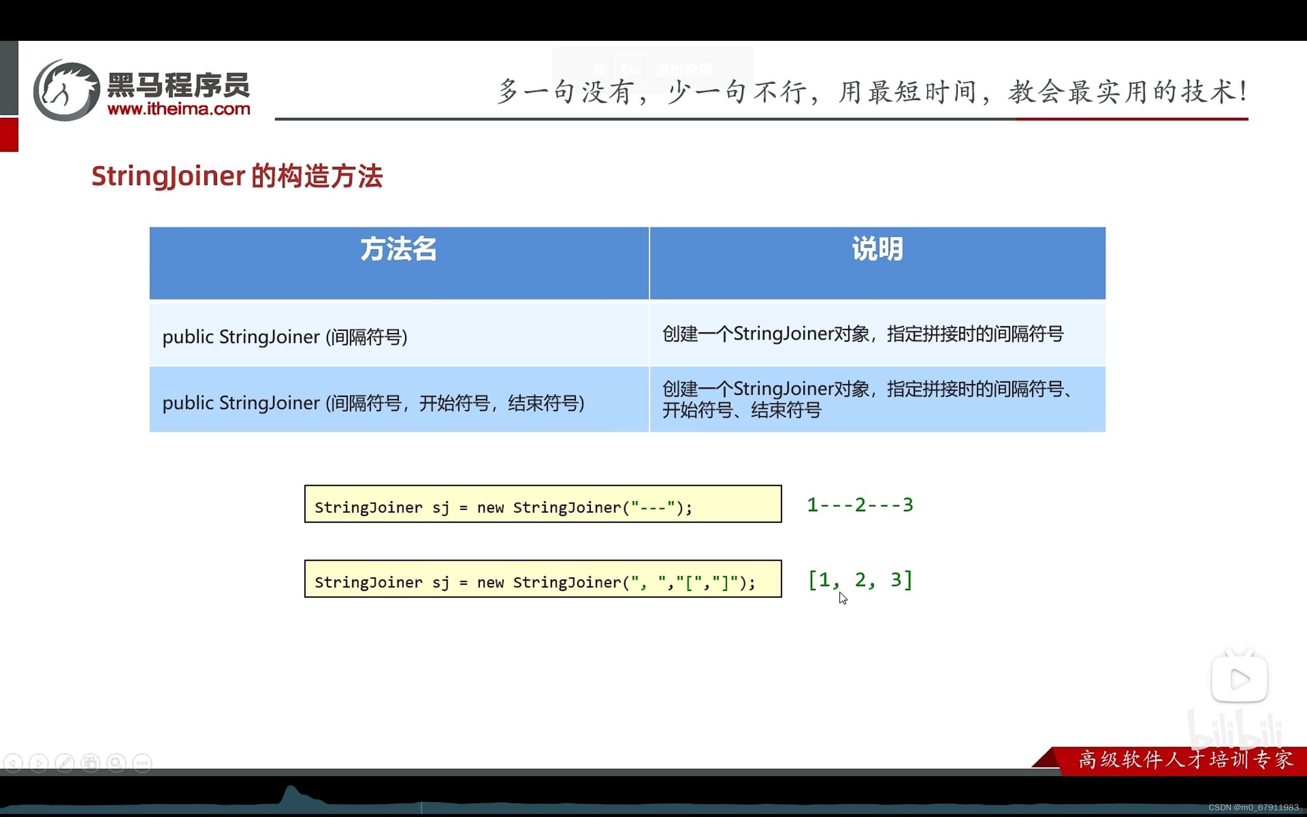 StringJoiner （拼接麻烦时候可以用这个简化代码）_stringjoiner sj = new stringjoiner(" ");-CSDN博客