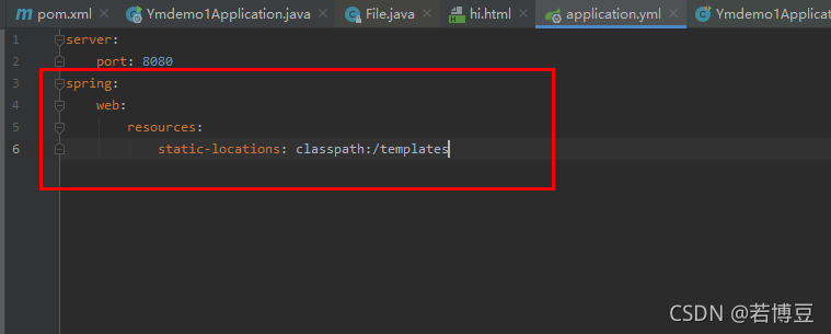 SpringBoot修改HTML默认加载路径static_springboot html目录下不能叫static-CSDN博客