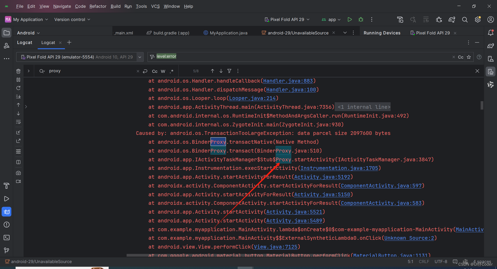 Android跨进程通信，binder传输数据过大导致客户端APP，Crash，异常捕获，监听异常的数值临界值，提前Hook拦截，共享内存实现传输_binder传递大数据-CSDN博客