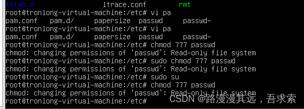 Ubuntu开机界面出现“error found when loading /root/.profile”（修改用户权限）_error found when loading etc-CSDN博客