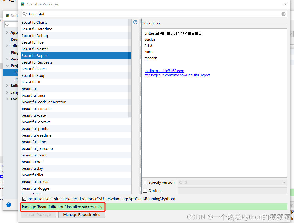 Pycharm首次安装后无法下载python包，报错：AttributeError: module ‘pip‘ has no attribute ‘main‘，的解决方案。_pycharm下载 ...