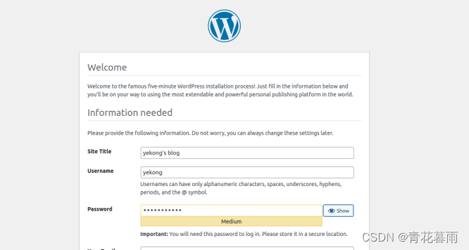 Ubuntu22.04安装WordPress教程（利用nginx环境和MariaDB数据库，安装使用WordPress）_ubuntu 22.04安装wordpress-CSDN博客